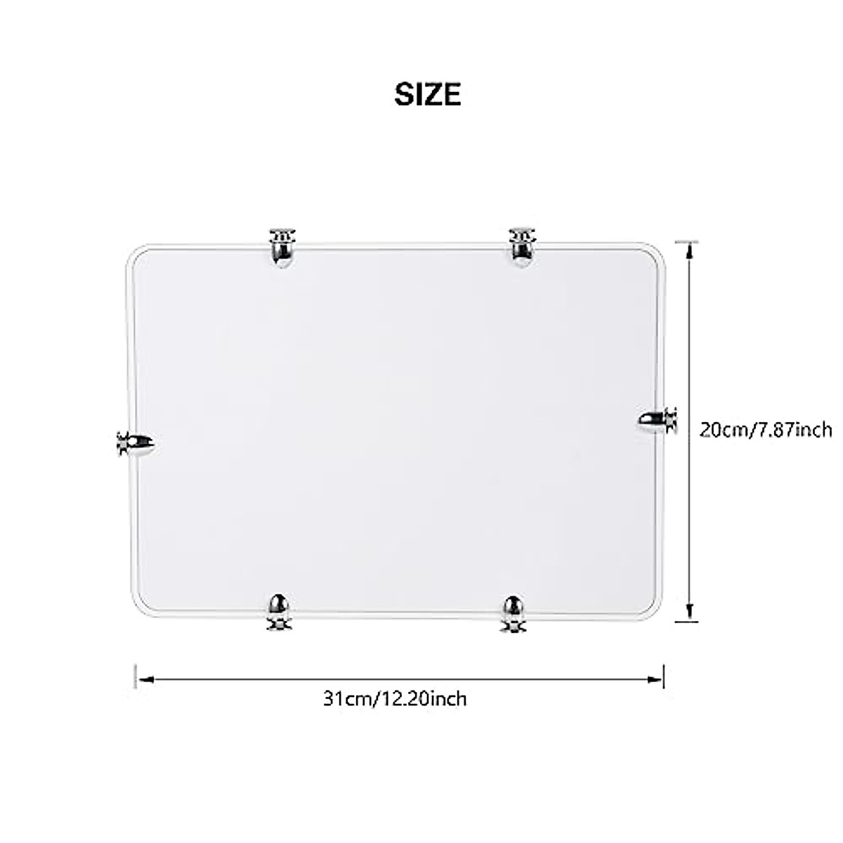 LUAATT Divider Tray For Original Size Bogg Bag,1 Pcs Upgraded Divider Tray Accessories With 6 Metal Fixing Clip For Bogg Bag,Space Organizer