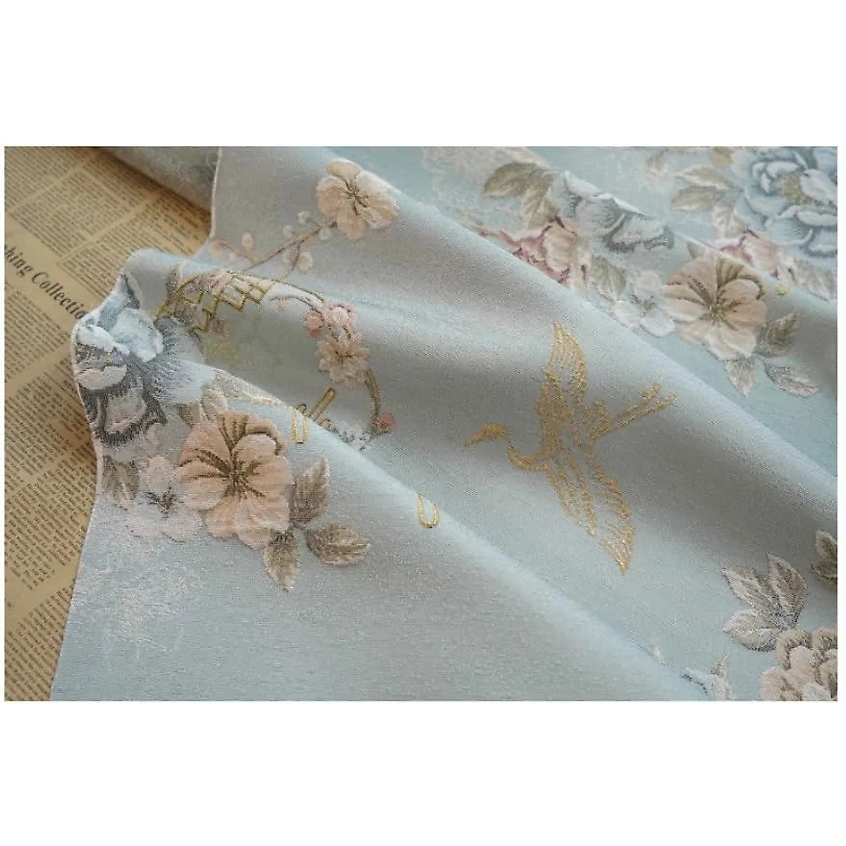 XMTXZYM 2 Meter Retro Yarn Dyed Jacquard Fabric Women's Autumn Winter Dress DIY Sewing Fabric