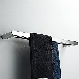 Bath Towel Bar 304 Stainless Steel Bathroom Double Rod Towel Rack, Towel Rail, Bathroom Hardware Pendant Towel Holder (Color : 60cm)