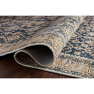 Loloi Magnolia Home by Joanna Gaines x Lenna Indigo/Natural 3'-6" x 5'-6" Accent Rug