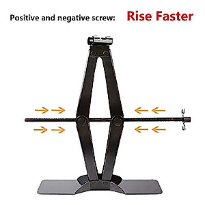 LEADBRAND Scissor Jack, 2.5 Ton(5,511lbs), Oversized Base, with Positive and Negative Screw, Saving Strength Design, Ideal for Auto/Pickup/Truck/SUV/MPV