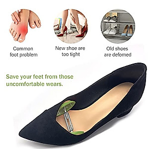 kupnos 1 Pair Mini Shoe Stretchers Women Wide Feet, Non-Slip Adjustable Shoe Widener Expander Shaper for Women Men Width Extender