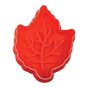 R & M International 492 Pastry/Cookie/Fondant Stamper, 2-Inch, Thanksgiving - Turkey, Acorn, Pumpkin, Oak Leaf