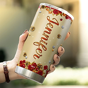 CUBICER Personalized Coffee Tumbler Hairstylist Customized Name Travel Mug With Lid Birthday Gifts For Hairdressers Men Women Insulated Mugs Wine Tumblers Stainless Steel Cups