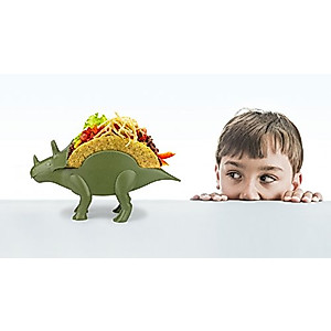 Funwares Original Tricerataco - The Ultimate Dinosaur Taco Holder, Fun and Practical White Elephant Gift, Hold 2 Tacos