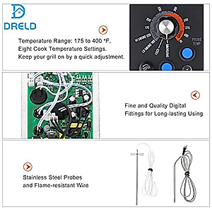 Digital Thermostat Kit Compatible with Camp Chef Wood Pellet Grills, with RTD Temperature Sensor and Dual Meat Probes