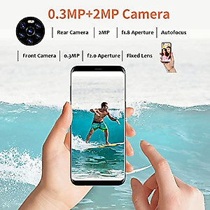 Unlocked Smartphone, 5.45" HD Screen Face Unlock Smartphone Carrier Cell Phone, 512MB+4GB, 1500mAh, Dual SIM Unlockd Cell Phones Green Mobile Phone