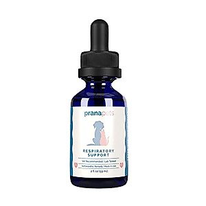 PranaPets Respiratory Support Supplement for Dogs & Cats | Naturally Promotes Optimal Respiratory Function in Pets | Safely aids with Symptoms of Seasonal Allergies