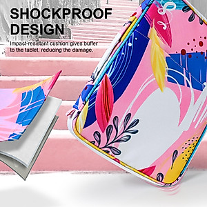 Laviitp 9-11 Inch Tablet Sleeve Bag Carrying Case for iPad Pro 11 M4/ Air 11" M2 2024, Air 5 4, iPad 10th/9th/8th/7th Gen 10.2, Shoulder Bag Pouch for Travel Women, Pink