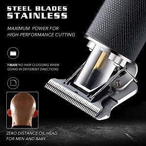 Clippers,Shavers and Trimmer for Men,Sharp Blade -0mm Zero Gapped Trimmer,Hair and Beard Trimmers for Goatee,Barber Clippers Trimmer, Hair Clippers and Trimmer Rechargeable,Carving,Lightweight