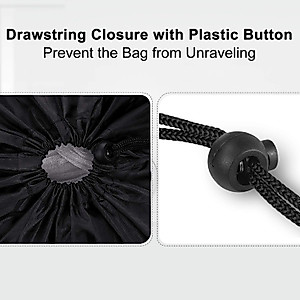 Heavy Duty Laundry Bags Extra Large Dirty Clothes Travel Bag 28 x 43 inch 2 Pack UFmeDorm XL Washable Storage Organizer College Dorm Camp Tear Resistant Big Hamper Basket Replacement Liner Black