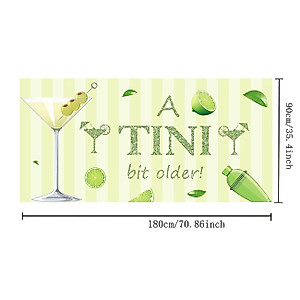 A Tini Bit Older backdrop- Martini Bar Party Decorations,Martini Bar Birthday Party Decor,A Tini Bit Older Birthday,Martini Party Decorations,Weenies and Tinis,Tini Bar Themed Bachelorette Party