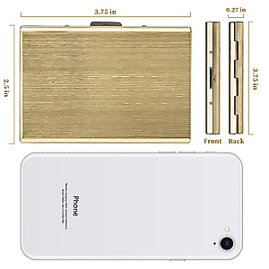 RFID Blocking Credit Card Holder/Protector Card Holder Case，Best Metal/Stainless Steel Travel Slim Wallet/Case for Men & Women