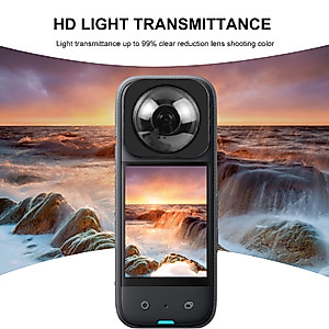 PULUZ Upgrade Lens Guard compatible with Insta360 x3 Accessories-Durable Design, Ultimate Protection(Premium Optical Glass Lens Protector)