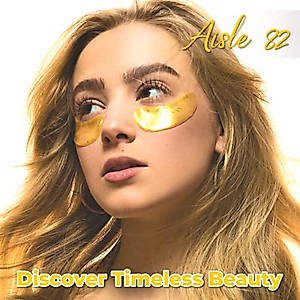 30 Pairs Under Eye Patches - 24K Gold Eye Mask - Under Eye Mask for Dark Circles Under Eye Treatment for Women – Collagen Gold Eye Masks for Dark Circles and Puffiness - Under Eye Bags Treatment