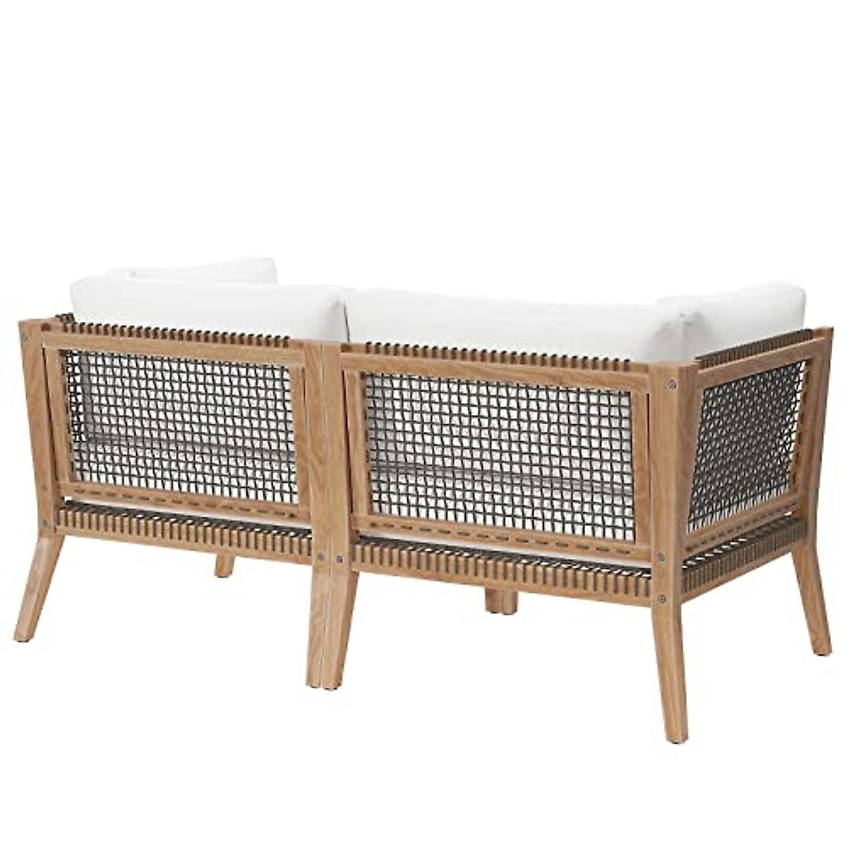 Modway Clearwater Love Seats, Loveseat, Gray White