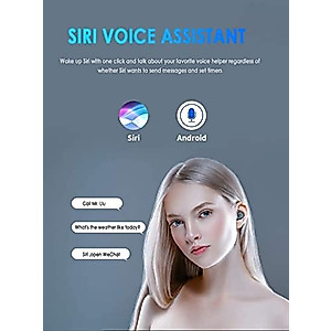 EYEARN Wireless Earbuds, Bluetooth 5.0 Headphones Earphones with Charging Case, in Ear Headset, Stereo Earphones Earbuds for Gym Exercises, Audio Books, Watching TV (This Will be The for