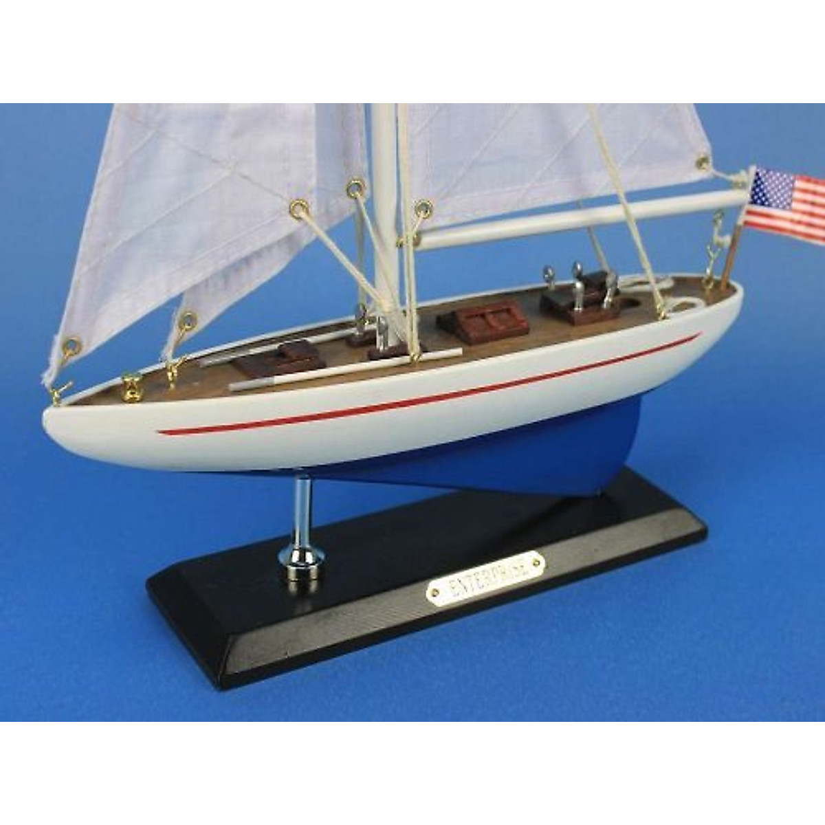 Hampton Nautical Enterprise Sailboat, 16"