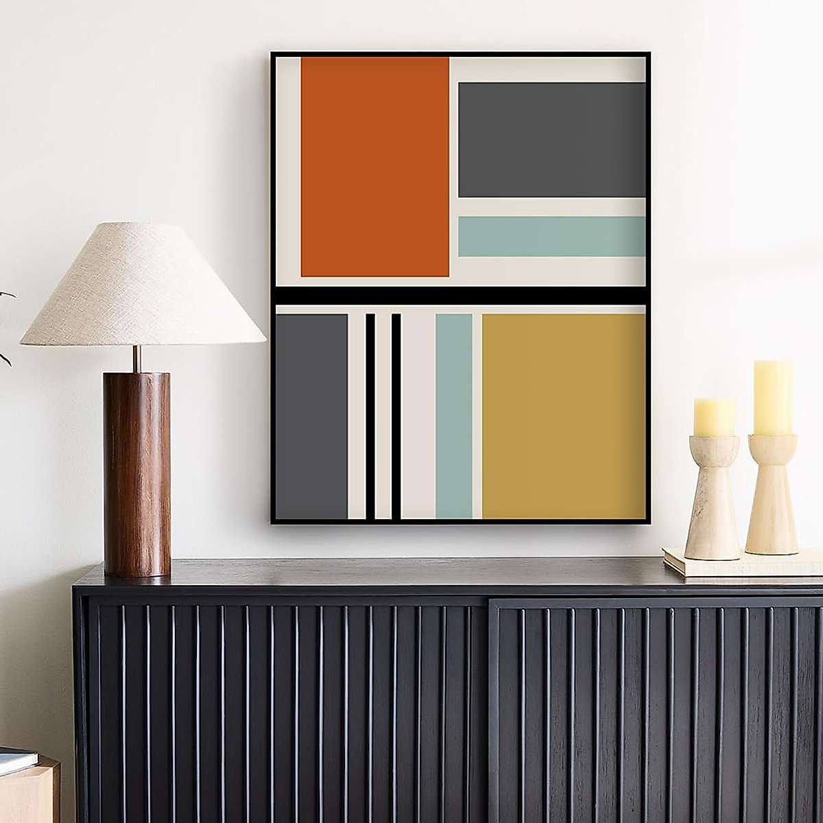 Mid-century modern poster wall art prints decor aesthetic housewarming gift for men oversized artwork (8x10" Print)