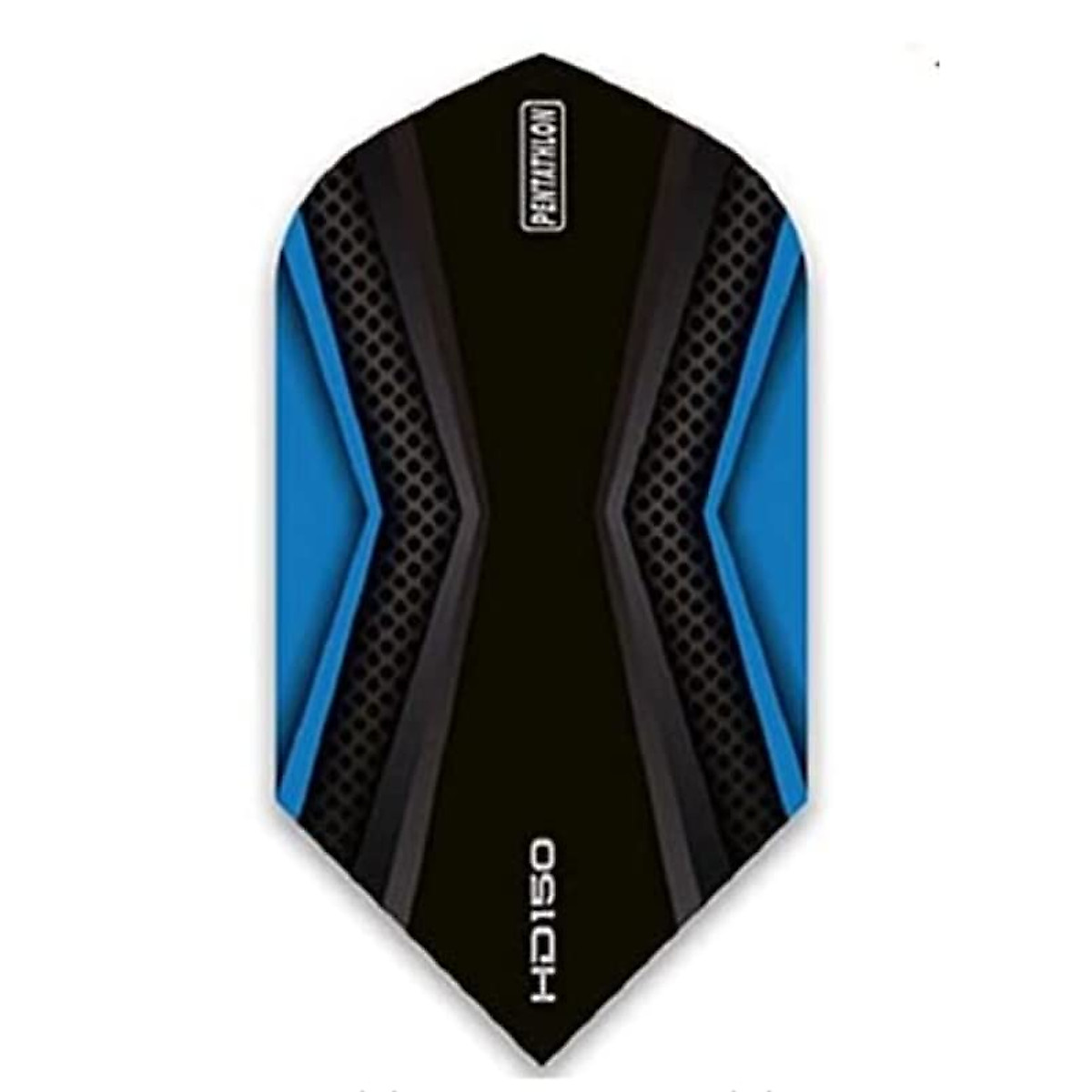 US Darts 3 Sets (9 Flights) Pentathlon HD150 Blue/Black Slim Dart Flights - 150 Micron - Super Tough