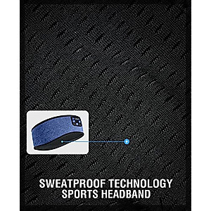 Fulext Sleep Headphones,Headband Headphones 10Hrs Bluetooth Headband with Cozy Earbuds Comfortable Sleeping Headphones for Side Sleepers, Sleep & Lounge Gift Idea for Women Men