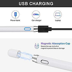 Stylus Pen for Touch Screens, Active Pen Digital Pencil Fine Point Compatible with iPhone iPad and Other Tablets …