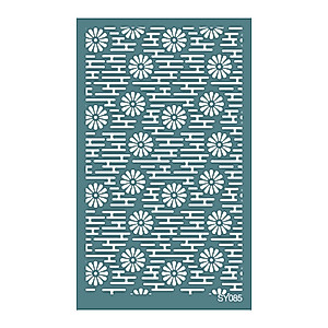Clay Stencils Flower Style Non Adhesive Silk Screen Printing Stencils Reusable Mesh Stencils Transfer for Earring Making