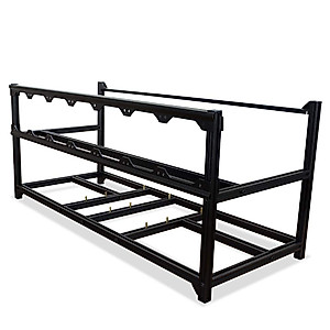 Kingwin 8 GPU Miner Rig Case Frame – Premium Stackable Aluminum Mining Rig Enclosure for Efficient Crypto Mining, Test Bench PC Case.
