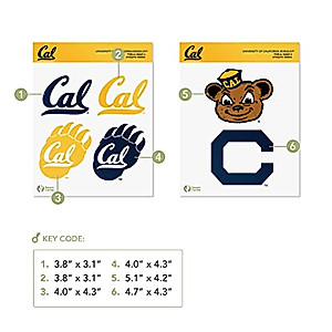 Cal Berkely Sticker Vinyl Decal Laptop Water Bottle Car Scrapbook (Type A)