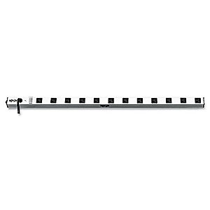Tripp Lite Ps3612 Vertical Power Strip, 12 Outlets, 1 1/2 X 36 X 1 1/2, 15 Ft Cord, Silver