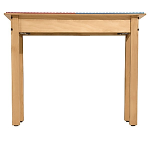 Contender Time-2-Play Kids Activity Play Table, Compatible with Lego Bricks, Extra Sturdy Birch Plywood, 35" W X 31" D, Blue & Green, 20" Legs for Ages 4-7