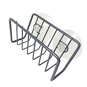 Psdndeww Kitchen Sink Drain Rack Sponge Draining Basket Container Accessory Supplies for Bathroom Countertop Cloth Rack