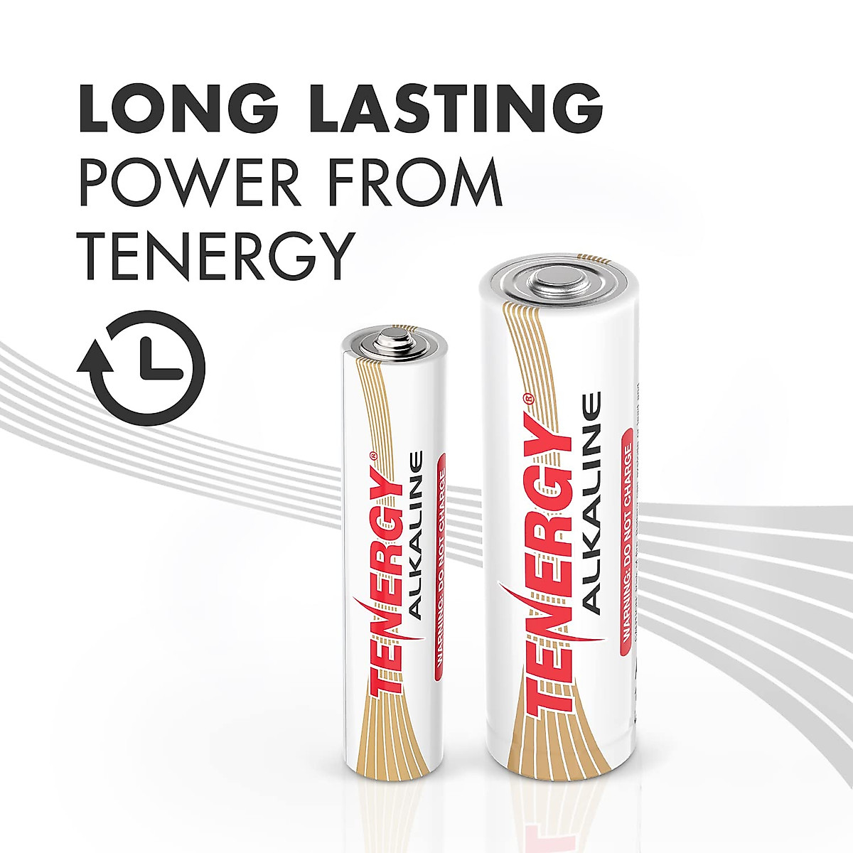 Tenergy Combo 48xAA 24xAAA 1.5V Alkaline Batteries, High Performance AA/AAA Non-Rechargeable Battery for Clocks, Remotes, Toys & Electronic Devices, Household Batteries