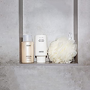 OUAI Medium Shampoo. Super Hydrating Shampoo Nourishes with Babassu and Coconut Oils, Strengthens with Keratin and Adds Shine with Kumquat Extract. No Parabens, Sulfates or Phthalates. 10 oz