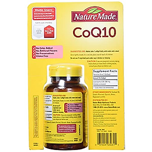 Nature Made CoQ10, Softgels Helps Supports Heart Function & Cellular Energy Production, Unflavored, 200 mg, 140 Count