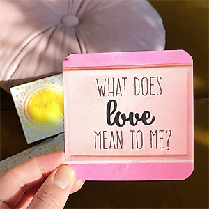 Sunny Present Empowering Questions Cards - 52 Self Care Cards for Mindfulness & Meditation, Writing, or Any Other Process You Choose - The Original Deck