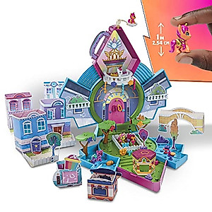 My Little Pony Mini World Magic Epic Crystal Brighthouse Toy, Buildable Playset with 5 Collectible Figures, for Kids Ages 5 and Up