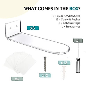 RahTune Shoe Shelves, Floating Sneaker Display, Acrylic Wall Shoe Rack, Show Shelf, Shoe Organizer Holder Wall Mount for Sneaker Collection, Shoe Box