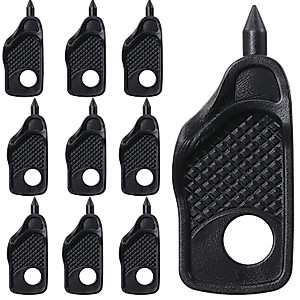 Mudder 10 Pieces Drip Irrigation Hole Punch Tool 4 mm Mini Tubing Drip Watering Hose Accessories for 1/4 Inch Hose, Black