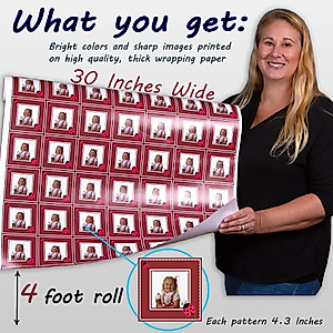 Fun Gift Wrap 1st Birthday Personalized Wrapping Paper - Customized With Your Photograph, Name, or Message, 4 Foot Roll, 30 Inch Wide-1st Birthday Princess