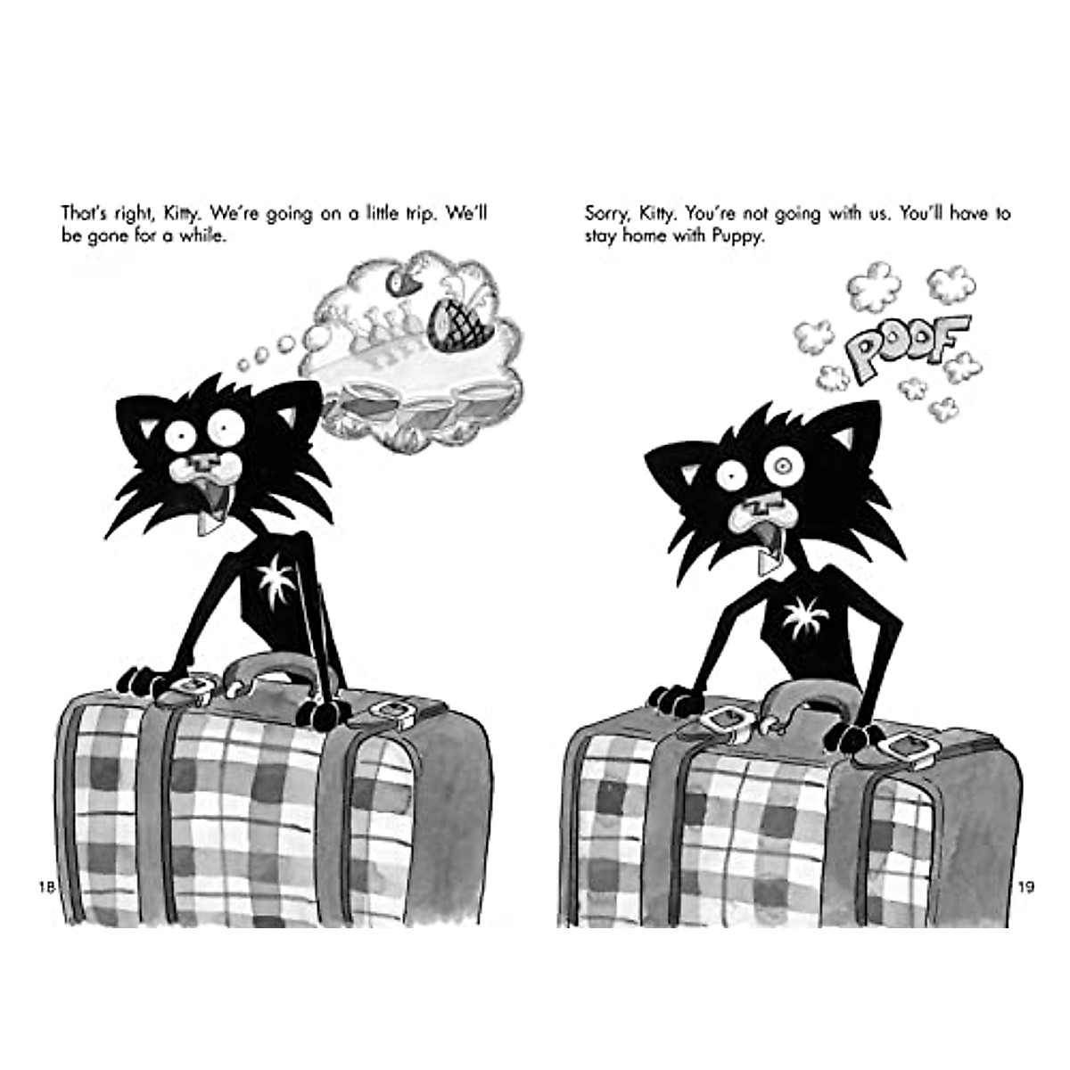 Bad Kitty vs the Babysitter (paperback black-and-white edition)