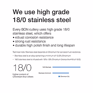 Bon Elegance 20-Piece Stainless Steel Flatware Silverware Cutlery Set, Include Knife/Fork/Spoon, Dishwasher Safe, Service for 4