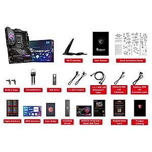 MSI MPG Z690 Carbon WiFi Gaming Motherboard (ATX, 12th Gen Intel Core, LGA 1700 Socket, DDR5, PCIe 4, CFX, M.2 Slots, Wi-Fi 6E)