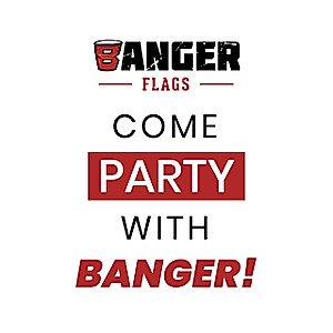 Banger - LGBT - Liberty Guns Beer Tits Motivational Inspirational Office Gym Wall Dorm Decor Design on a 3X5 Feet Flag with 2 Grommets for Easy Outdoor Hanging. Authentic BANGER FLAG