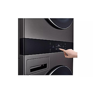 LG WKEX300HBA Single Unit Front Load WashTower™w. Center Control® 5.0 cu.ft. Washer & 7.4 cu.ft. Electric Dryer
