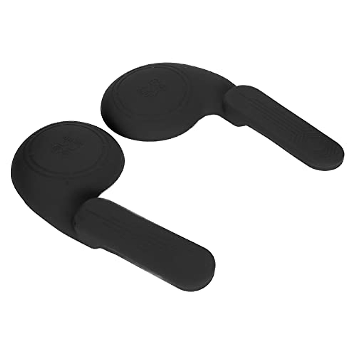 Replacement VR Silicone Earmuffs, Durable Silicone Earmuffs for Quest 2(Black)