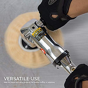 Vlastar Stainless Pneumatic Air Angle Polisher Buffer Variable Speed 1,500-2,600 RPM L89