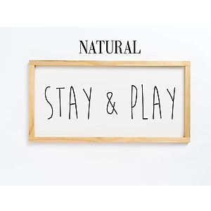 Playroom Wall Decor - Playroom Decor - Play Sign - Playroom Sign - Play Room Wall Decor - Stay And Play Sign - Lets Play Sign - Play Sign For Playroom - Lets Just Play - Playroom