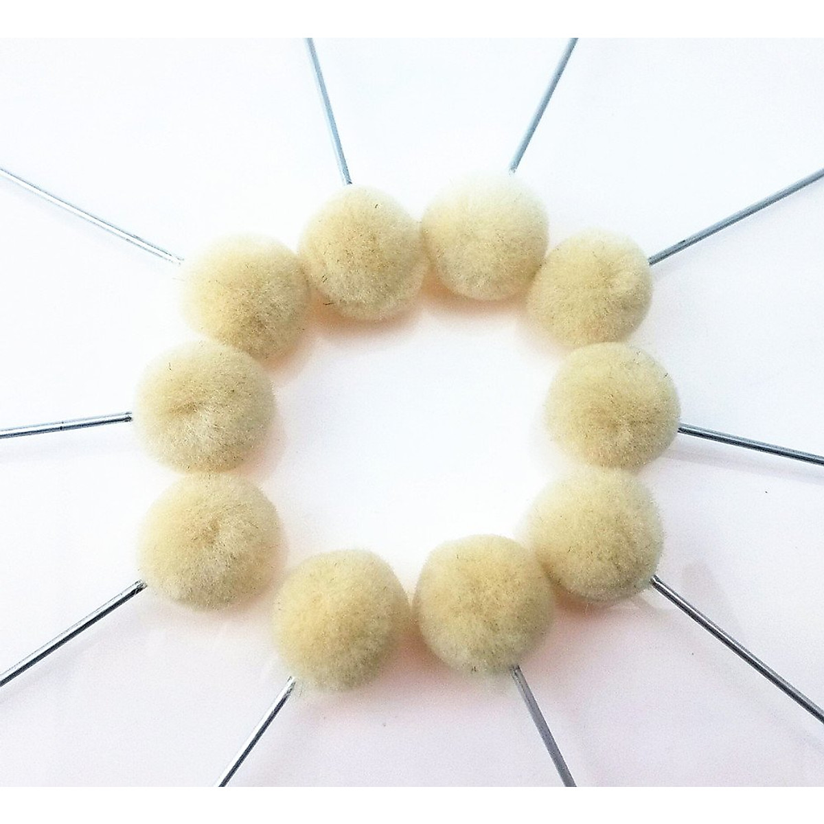 yueton Pack of 10 Wool Daubers with Metal Handle for Leather Dyes, Sealers