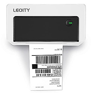 Leoity Thermal Label Printer, Shipping Label Printer for UPS, USPS, USB Connected Commercial Direct Label Maker Compatible with Shopify, Ebay, Amazon&Etsy-Windows&Mac Systems Supported (Not Bluetooth)